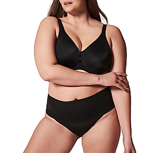 SPANX Low Profile Minimizer Bra - Minimize Breast Size by up to 1 Inch - Quick-Drying Fabric - Comfortable Bras for Women - Very Black - 42DD