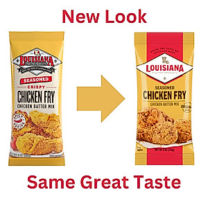 Louisiana Fish Fry Seasoned Chicken Fry Batter 9oz (Pack of 2) - Authentic Southern Fried Chicken - Bring the Taste of Louisiana Home