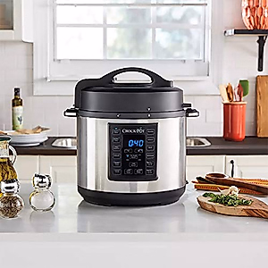 Crock-Pot 2100467 Express Easy Release | 6 Quart Slow, Pressure, Multi Cooker, Stainless Steel