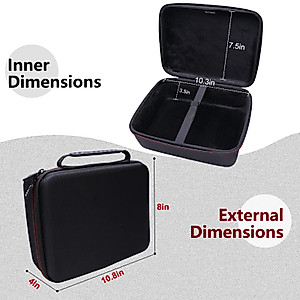 LTGEM EVA Hard Case for ELEPHAS 2020/2022 Mini WiFi Movie Projector - Travel Protective Carrying Storage Bag