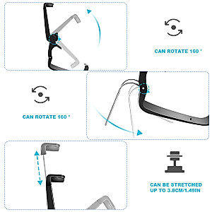 XBERSTAR Smart Phones Mount Bracket Hand Grip Stand Collapsible Foldable Clip Holder for Xbox ONE S Slim Ones Gamepad Controller