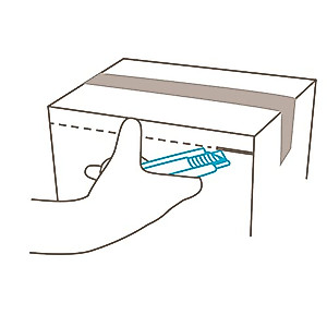 Martor 175001.02 Safety Knife Secunorm 175", Blue/Black