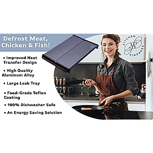 Improved Defrost Tray | Meat Thawing Board | Meat Defrosting Tray | Food Defrosting Board Aluminum Thawing Tray | Thaw Tray to Help Thaw Meat Fast