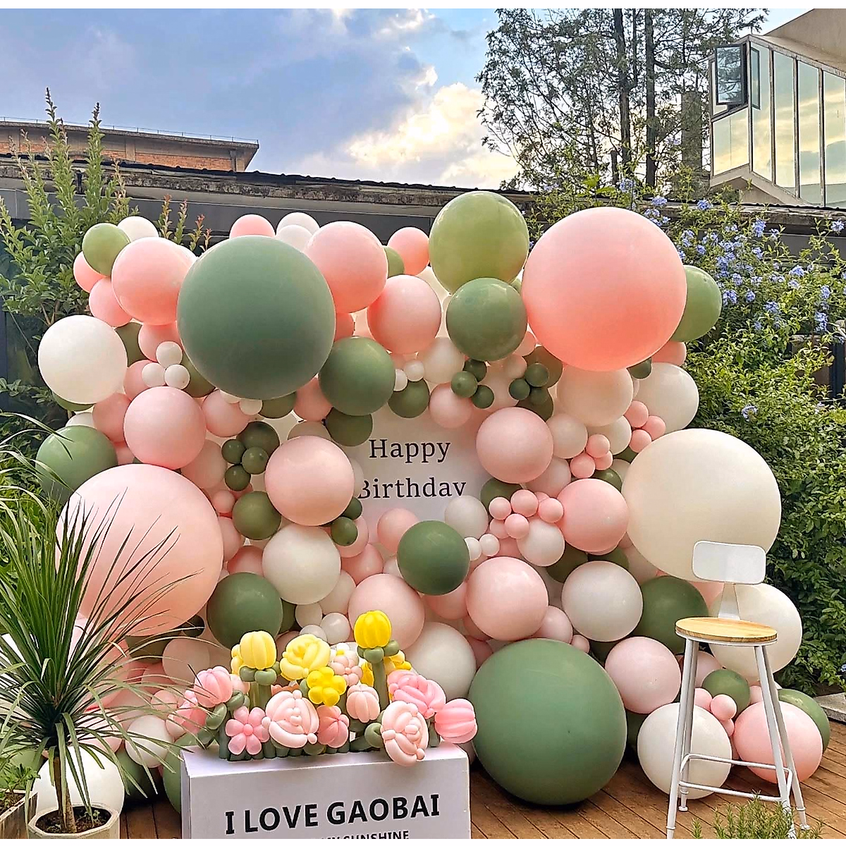 KALOR 36 Inch Giant Light Pink Balloons, 6 Pack Large Round Light Pink Latex Balloons for Anniversary, Birthday, Christmas, Wedding, Baby Shower Party Decorations