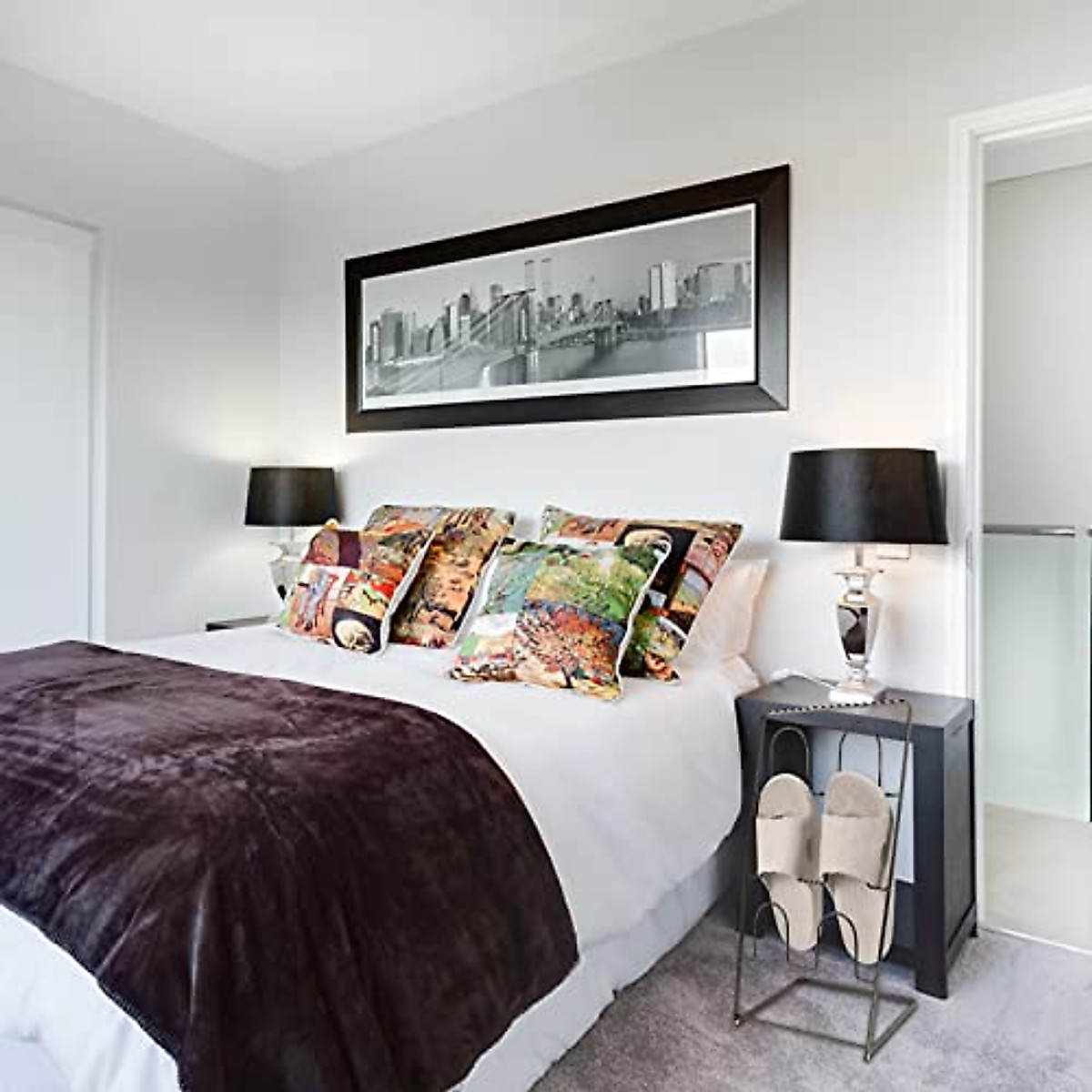 Cabilock 2pcs Style Indoor Shoes Rack Sandal Metal Slippers Tier for Vertical Use Space Black Portable Living Organizer Multi-Layer Shelf Holder Shelf: Saving Free Stand Sandals Storage