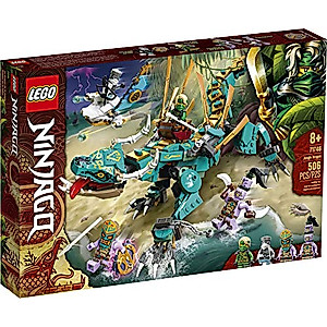 LEGO NINJAGO Jungle Dragon 71746 Building Kit; Ninja Playset Featuring Posable Dragon Toy and NINJAGO Lloyd and Zane; Cool Toy for Kids Who Love Imaginative Play, New 2021 (506 Pieces)