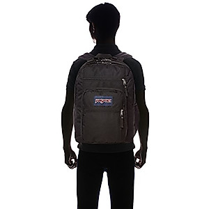 JanSport Big Laptop Backpack for College - Computer Bag with 2 Compartments, Ergonomic Shoulder Straps, 15” Laptop Sleeve, Haul Handle - Book Rucksack, Black