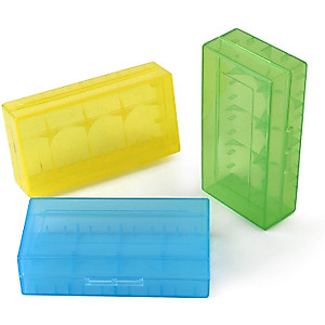 Golden Pearl 6pcs-Battery Storage Case for 18650 or CR123A Battery