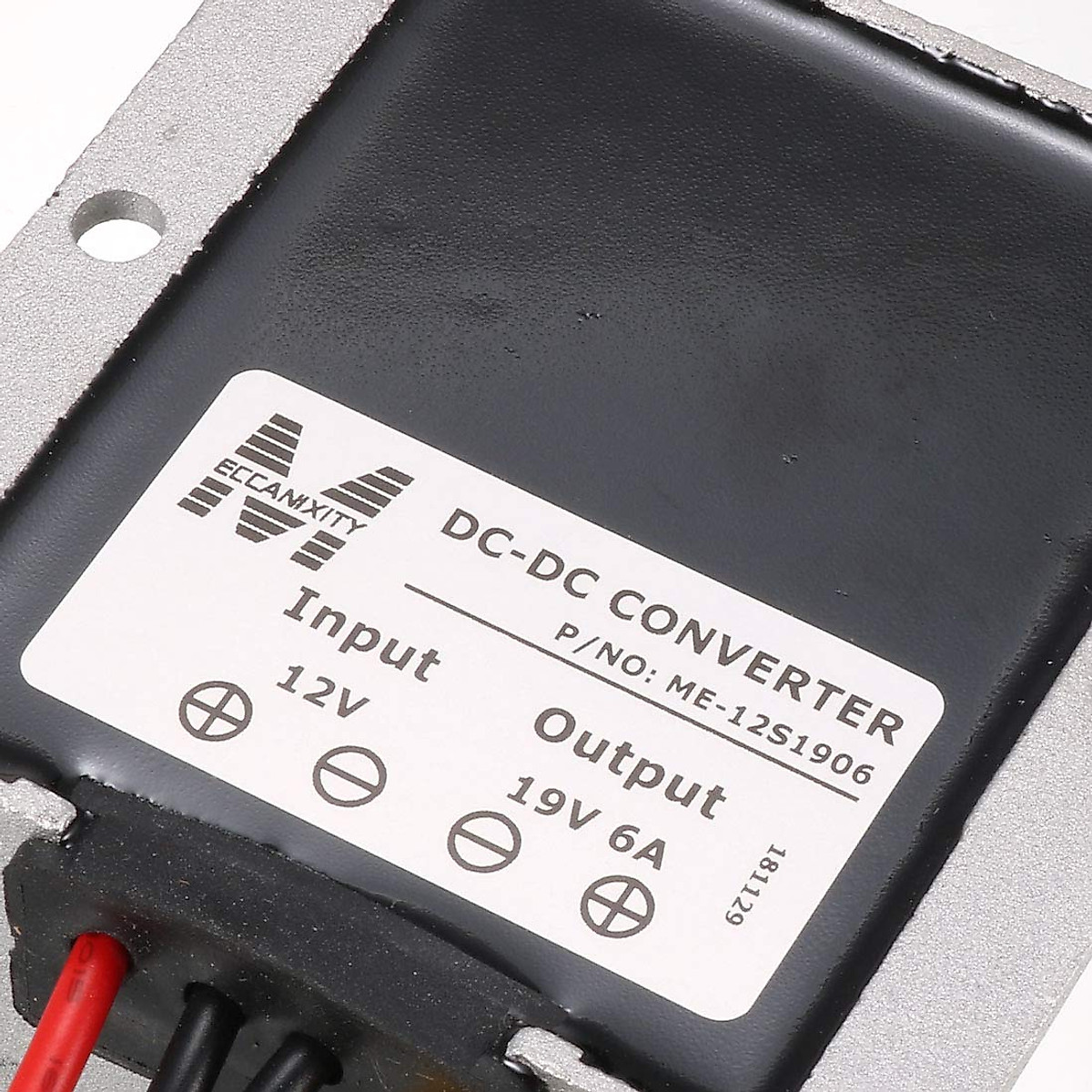 uxcell Power Voltage Converter DC12V Up to DC19V 6A 114W Waterproof Voltage Convert Transformer