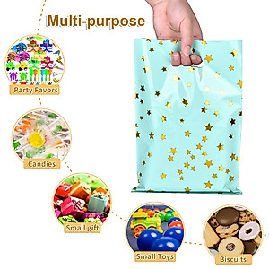 ZGORENDZ 48 Pcs Party Favor Bags Cute Star Goodie Bags for Kids Birthday, Plastic Party Gift Bag Bulk for Baby shower, Wedding, Thanksgiving, Christmas, New Years