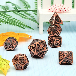 Dungeons and Dragons Dice Set, Metal Polyhedral DND Large Dice Bag Bulk Tower Role Playing Dice
