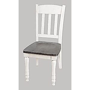 Madison County Reclaimed Pine Slatback Farmhouse Dining Chair (Set of 2)