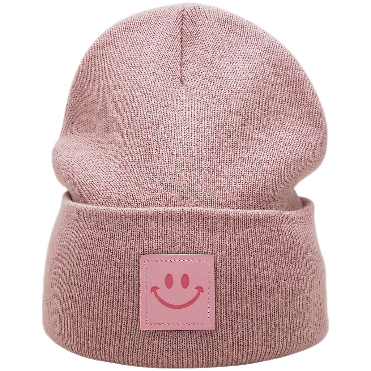 55cube Knit Cuffed Beanie for Women & Men - Stay Warm and Stylish All Season Baby Pink Beanie