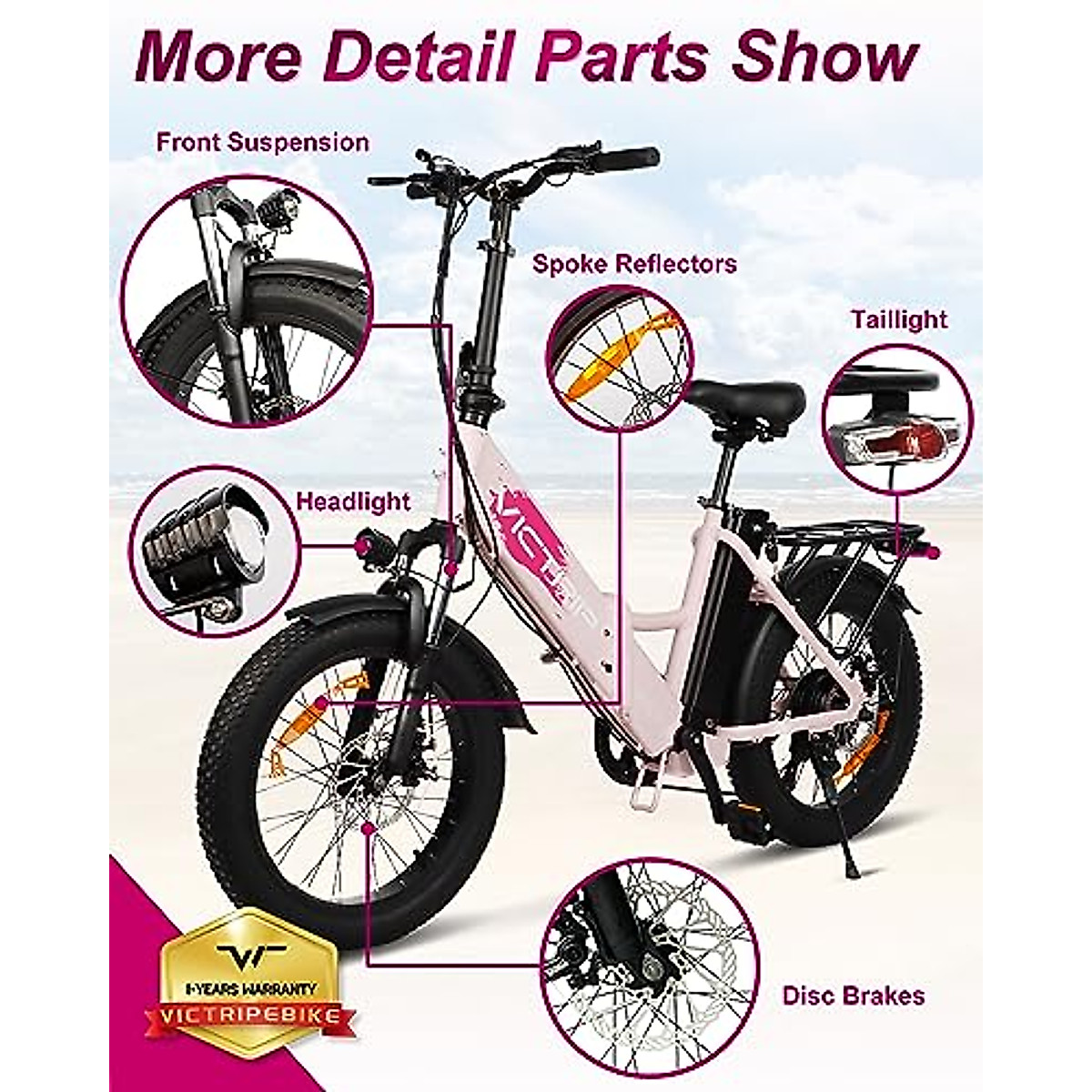 VICTRIP Folding Electric Bike