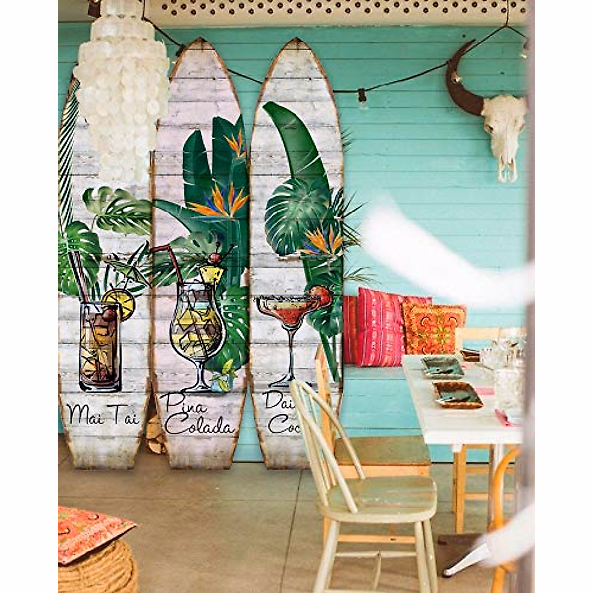 Screen Gems Local Surfboard Screen Room Divider, Multi