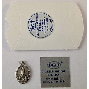 MADONNA OF FATIMA MEDAL (OUR LADY OF FATIMA)- OVAL SHAPE -100% MADE IN ITALY - THE PATRON SAINTS MEDALS
