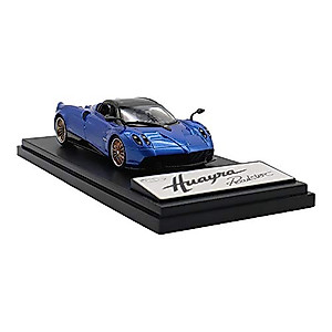 Pagani Huayra Roadster Blue Metallic with Carbon Accents 1/43 Diecast Model Car by LCD Models