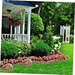 Uonlytech 4 Pcs Stone Lamp Waterproof Garden Light Imitation Stone Spotlight Resin Light Adornment Led Stone Light Garden Stone Light Landscape Modeling Light