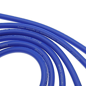 TONRYCUE Spark Plug Wire Replace 18-28086 for Sierra Marine Mercury V6 EFI DFI DTS, Pack of 6, Blue