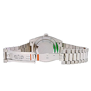 Rolex Day-Date 40 President White Gold Watch 228239 60th Anniversary Green Dial