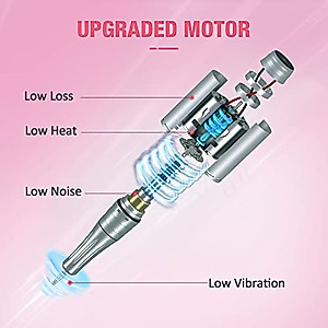 Niceble Nail Drill with 35,000 RPM&LED Nail Lamp, Nail Drills for Acrylic Nail Professional with 11 Nail Drill Bits, Rechargeable Portable Electric Nail File for Home Salon Manicure Pedicure
