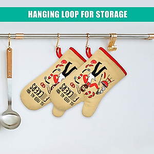 Miracu Funny Oven Mitts, Gifts for Chefs, Cooking BBQ Oven Mitt - Unique Cooking Gifts for Cooks Dad Brother Him - Funny Kitchen Gadgets, Manly Fathers Day, Housewarming, Grilling Chef Gifts for Men