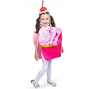 Dress Up America Cupcake Costume For Kids - Sugar Sweet Pink Cupcake Costume (Medium 8-10/Large)