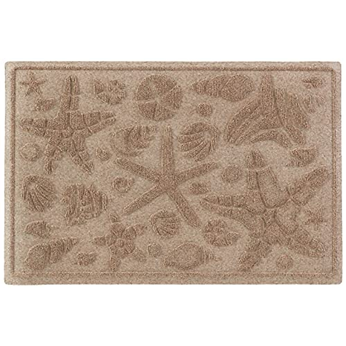 AquaShield Beachcomber Doormat, 2" x 3", Camel