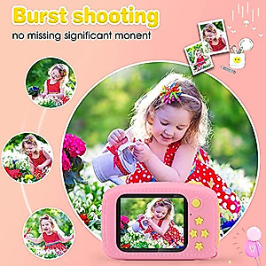 Digital Camera for Kids Boys and Girls, 12MP Children's Camera with Rabbit Cover, 2 Inch Screen HD Digital Video Recorder, Electronic Mini Camera Christmas Birthday Gift for Students, Teens, Kids