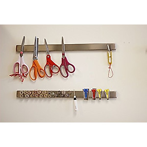 Super Duty Magnetic Tool Rack, Stainless Steel Magnetic Knife Bar and Magnetic Strip Holder,Multiuse16 inch