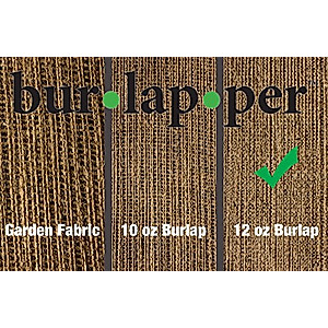 Burlapper Burlap Jute Fabric, 40 Inch x 5 Yards, 12 oz Decorator Quality