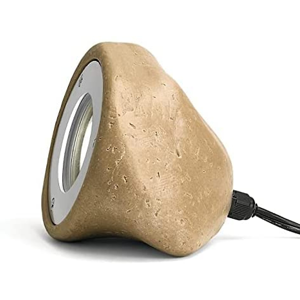 Kichler Showscape Collection #28318; 5-Watt Low Voltage 12Volts, 200-Lumen MR16 Bulb Faux Rock Low Voltage Hardwired LED Spot Light for Walkway, Garden, Patio, Hotel, Residencial, Commercial (4 Pack)