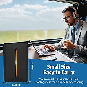 Emulator Console Game HDD 500G, Retro Game Console with 3700+ Video Games & 13 Hot Emulators, Compatible with Launchbox Hard Drive for PC with Win 8.1/10/11, Plug and Play,Sata 3 to USB 3.0,Up to 6G/s