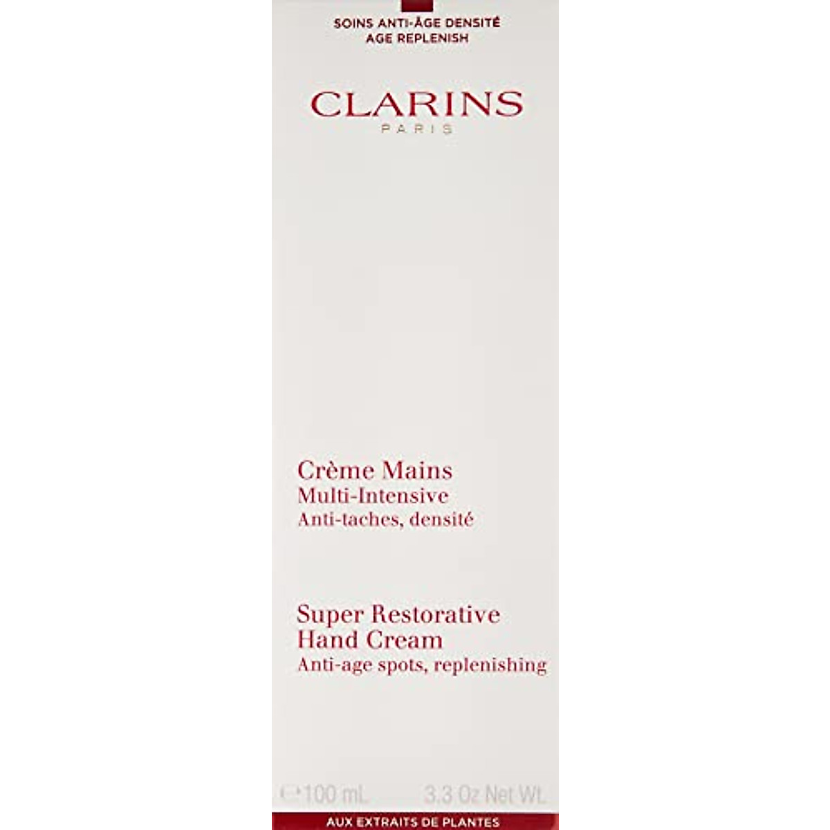 Clarins Super Restorative Hand Cream | Anti-Aging | Targets Dark Spots and Wrinkles | Promotes Youthful-Looking Hands Immediately and Over Time | Shea and Mango Butters Nourish, Soften and Smoothe