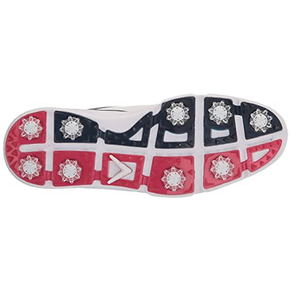 Callaway Footware Men's Golf Coronado v3 Sneaker, White/Blue/Red, 10.5