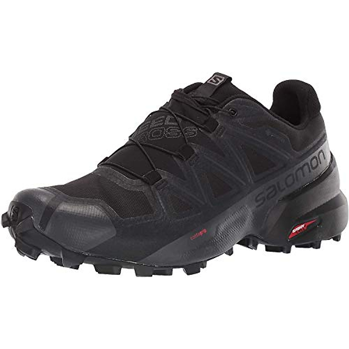 Salomon Speedcross 5 Gore-tex Trail Running Shoes for Men, Black/Black/Phantom, 10