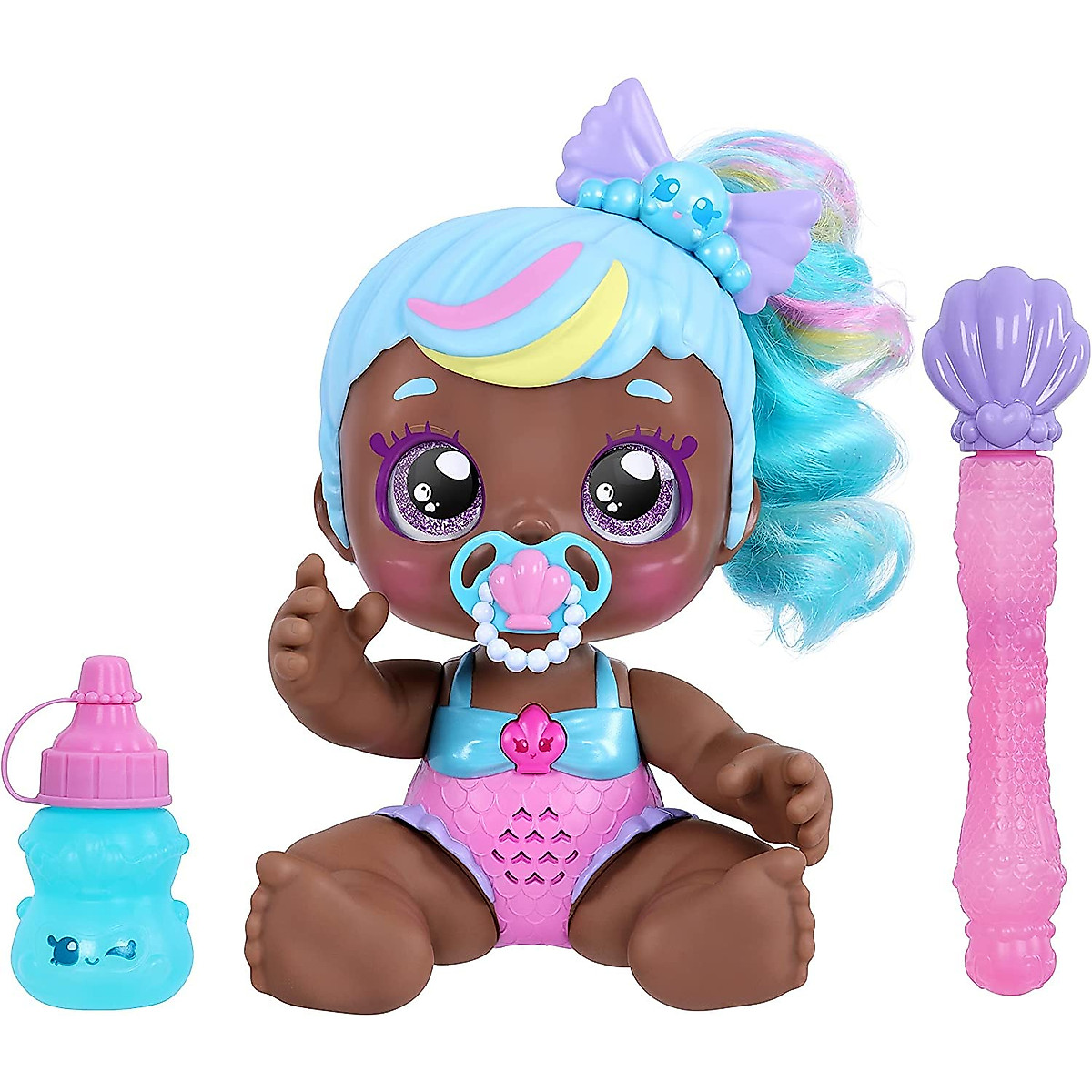Kindi Kids Electronic 6.5" Doll and 2 Accessories - Bonni Bubbles Bubble 'N' Sing