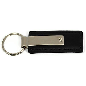 Honda Black Leather Keychain