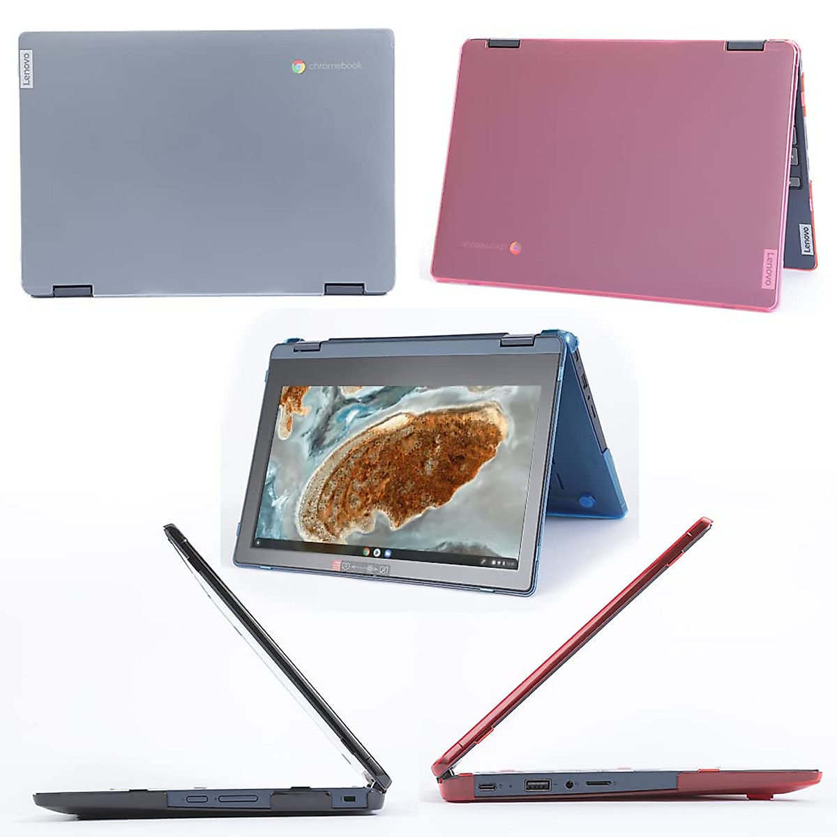 mCover Case Compatible for 2021~2022 11.6" Lenovo IdeaPad Flex 3 (11") 11M836 2 in 1 Chromebook Laptop ONLY (NOT Fitting Any Other Lenovo Models) - Purple