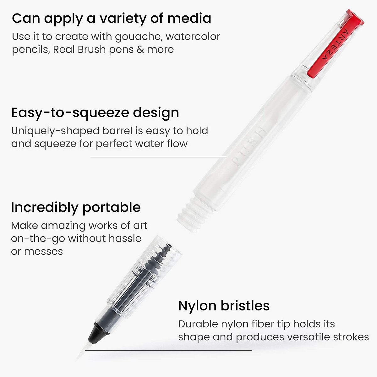 Arteza Watercolor Painting Art Set, Watercolor Half-Pans and Foldable Canvas Paper Bundle,DIY Kit, Art Supplies for Artists & Hobby Painters