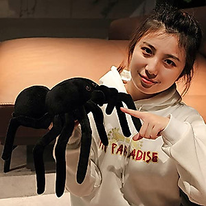 HWD Soft Spider Doll, Cute Stuffed Animals Dolls Plush Pranks Stuff Toys, Gifts for Kids, Toddler, Birthday, Halloween, Christmas (Small:7.8in x 11.8in)
