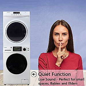 Equator 110V Laundry Centre 1.9 cf 1400RPM Washer+Vented 3.5cf Sensor/Refresh Dry