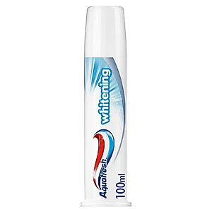 Aquafresh Fresh & Minty Whitening Pump Action 3 in 1 Formula Toothpaste 100 ml by Aquafresh Family (6 Count)