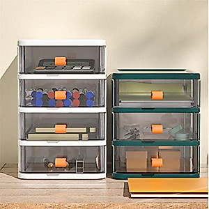 ZSEDP Storage Boxes Multi-Layer Space Saving Strong Loading Large Capacity Practical Desktop Storage Drawer for Bedroom (Size : 3 Layers)
