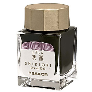 Sailor 13-1008-217 Fountain Pen, Bottle Ink, Four Seasons Weave, Moonlit Night Water Surface, Night Cherry Blossom