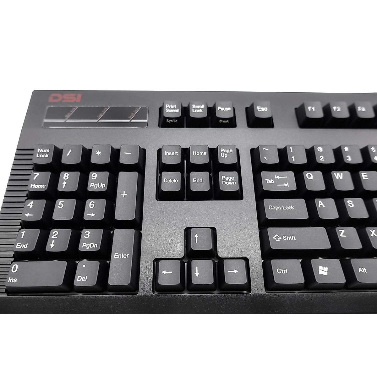 DSI Left Handed Mechanical Keyboard with Genuine Cherry MX Red Switches KB-DS-8861XPU-B-V3-USA