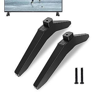 TV Legs for LG 43in TV UJ LJ Series, Compatible with LG TV Stand Replacement Base 43UJ6300 43UJ6300PUA 43UJ630T 43UJ635T 43LJ5500 43LJ550M 43LJ5550 43LJ5500UA with Screws