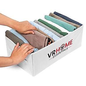 VR HOME ESSENTIALS Closet Organizers and Storage | Clothes Organizer | 12 Grid | Shirt Organizer | Drawer Organizer for Clothing | Wardrobe Clothes Organizer | Closet Organizer