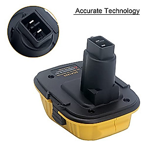 Biswaye 2-Pack DCA1820 Adapter Replacement for DEWALT 18V to 20V Battery, Compatible with Dewalt 20V Battery DCB206 DCB201 DCB609 to 18V XRP Battery DC9096 DC9098 DW9096 DW9099