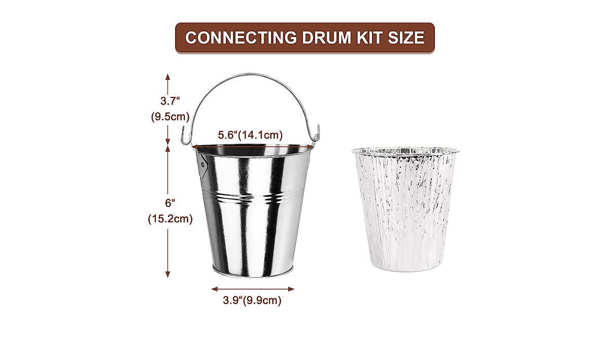 QuliMetal Drip Bucket & Liners for BBQ Grills